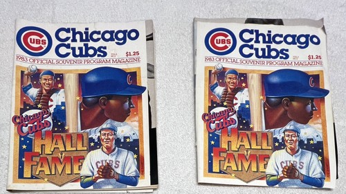 Chicago Cubs 1983 Programs (2) | eBay
