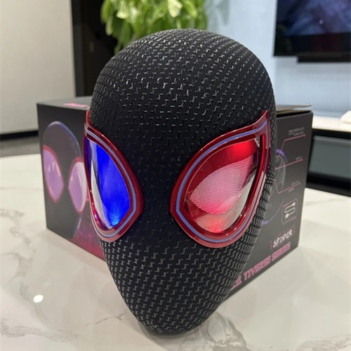 Spider-Man Miles Morales V2 Mask Moving Arachnid Eyes Remote Control ...