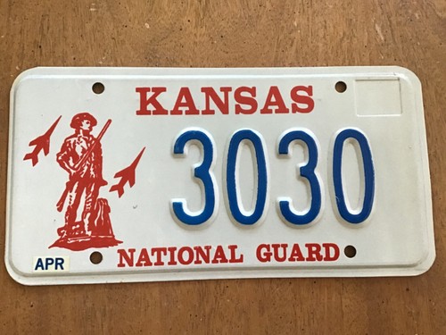 1995 Kansas National Guard License Plate Tag | eBay