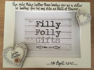 Maid Of Honour Photo Frame for sale | eBay