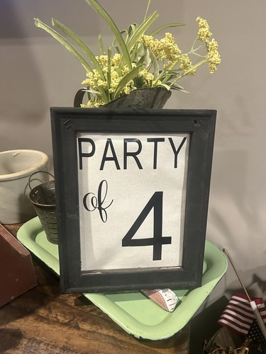 Party Of 4 Wall Decor | eBay