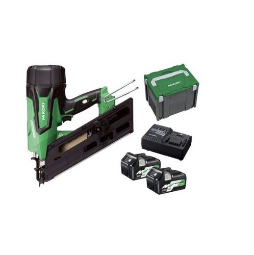 NEW HiKOKI (HRZ) 18V Cordless Brushless 90mm Framing Nailer Air Drive ...