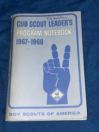 Cub Scout Leader's Program Book 1967-1968 Boy Scouts Of America-RARE ...