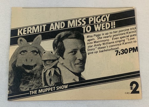 1980 CBS tv ad~ THE MUPPET SHOW Andy Williams | eBay