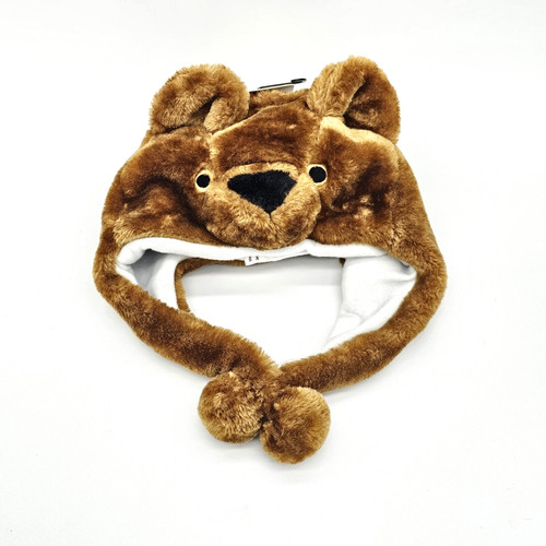 Tru Fit Winter Kids Headwear Plush Animal Hat Bear Brown One Size ...