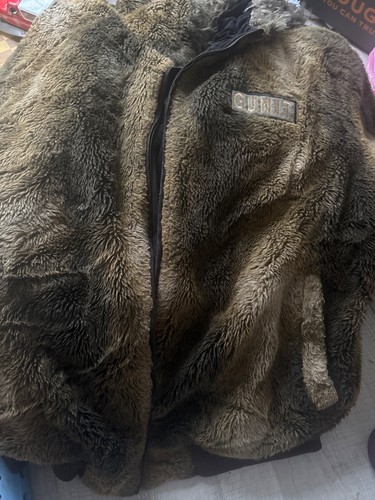 Vtg Y2k G-Unit Faux Fur Coat Jacket Women's XL Hip Hop 50 Cent Rap ...