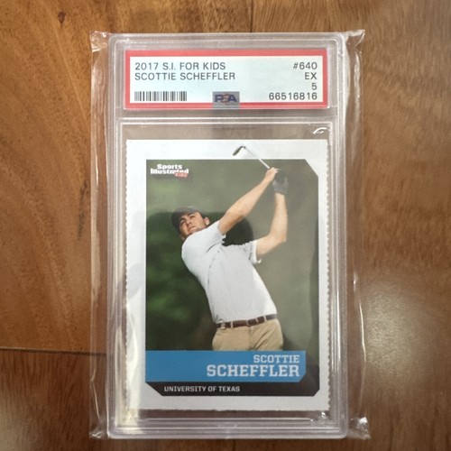 2017 S.I. FOR KIDS #640 Scottie Scheffler ROOKIE RC PSA 5!!! | eBay