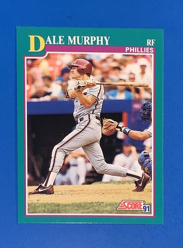 1991 Score Dale Murphy Baseball Card #650 Philadelphia Phillies Set ...