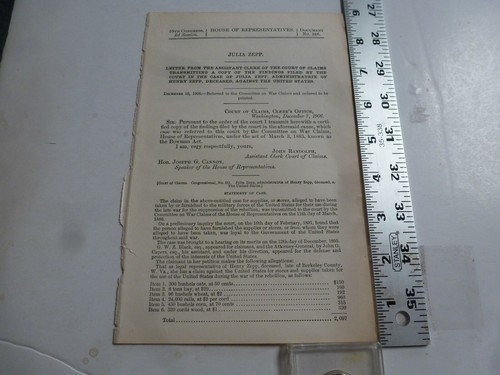 Government Report 1906-Henry Zepp West Virginia Claims Lumber & Foods ...