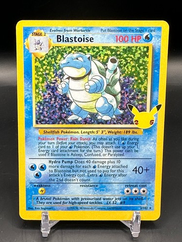 Blastoise 2/102 Near Mint NM - Celebrations Classic Collection ...
