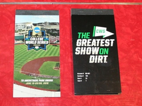 2019 COLLEGE WORLD SERIES CWS SEASON TICKET BOOK | eBay