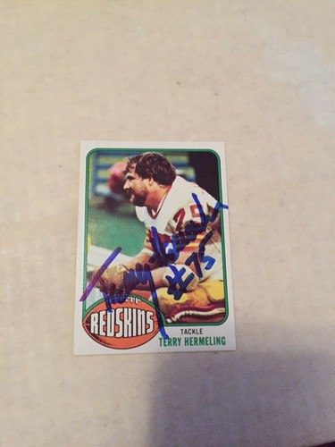 Washington Redskins Terry Hermeling signed 1976 Topps Rookie card | eBay