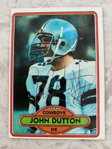 John Dutton Signed DALLAS COWBOYS Card 1980 Topps | eBay