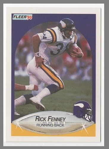 1990 Fleer NFL Rick Fenney Minnesota Vikings #98 RB Football Trading ...