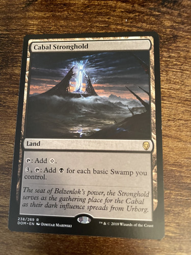Magic the Gathering 'Cabal Stronghold' Playing Card | eBay