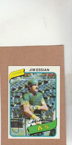 1980 Topps # 341 Jim essian - autographed card | eBay