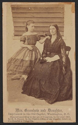 Mrs. Greenhow and daughter, imprisoned in the Old Capitol, Washington ...