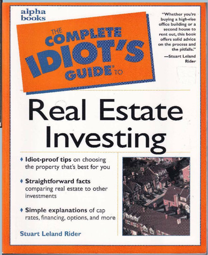 COMPLETE IDIOT'S TO GUIDE REAL ESTATE INVESTING Stuart Leland Rider 2000 SC 35N | eBay