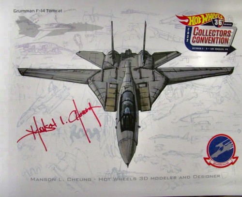 Manson Cheung 2022 Hot Wheels 36th Convention Grumman F-14 Tomcat E ...