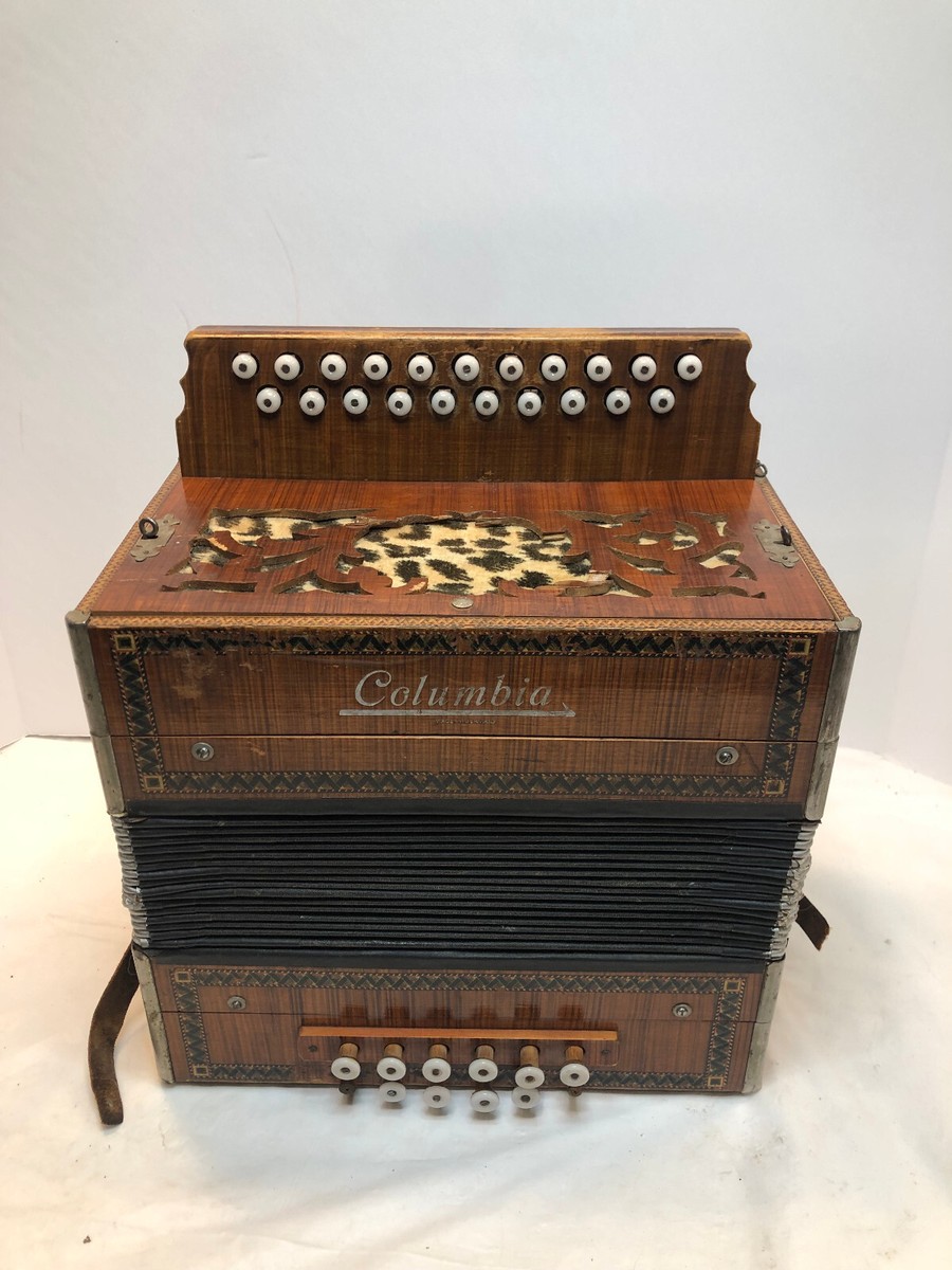Anglo Concertina Btuty 20-Button 40-Reed Accordion With Carrying Bag ...