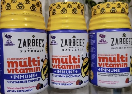 LOT OF 3 Zarbee Complete Kids Multi Gummy Immune Support Vitam 70CT EA ...