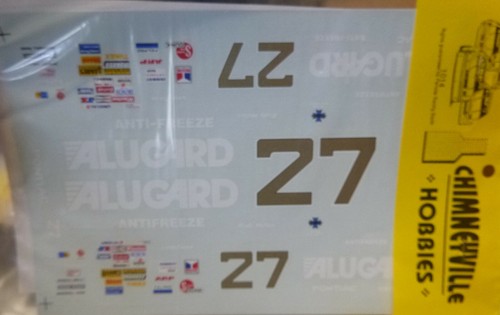 CHIMNEYVILLE #27 RUSTY WALLACE ALUGARD GRAND PRIX 2+2 1/24 NASCAR ...