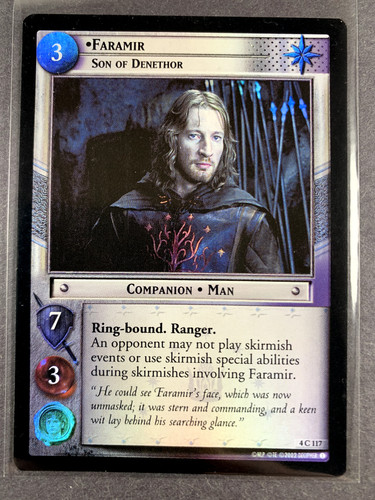 Decipher Lord of the Rings TCG FOIL - Faramir, Son of Denethor - Never ...