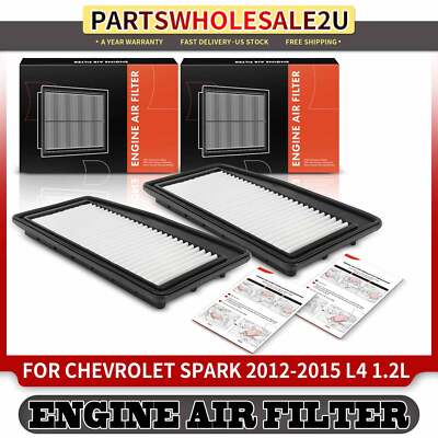 2x Engine Air Filter for Chevrolet Spark | Grelly USA