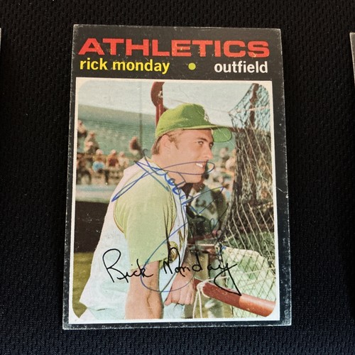 Autographed 1971 Topps RICK MONDAY. tough auto | eBay