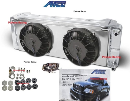 Afco 80249N-FS heat exchanger intercooler/ dual fan 1999-2004 F150 SVT ...