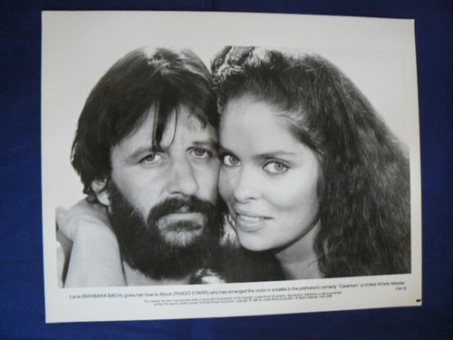 x VTG 1981 RINGO STARR & BARBARA BACH "CAVEMAN" 8x10 B&W PUBLICITY ...