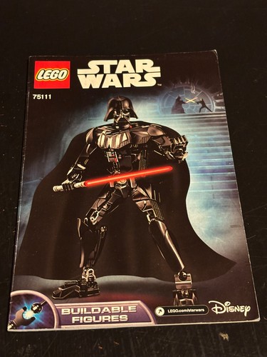LEGO #75111 Darth Vader Buildable Figure Instruction Manual Book | eBay