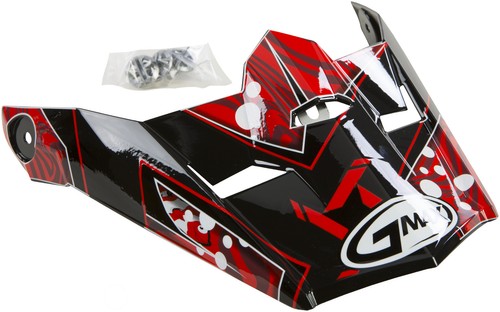 GMAX VISOR MX46Y HOOPER BLK/RED TC- 1 G046857 | eBay