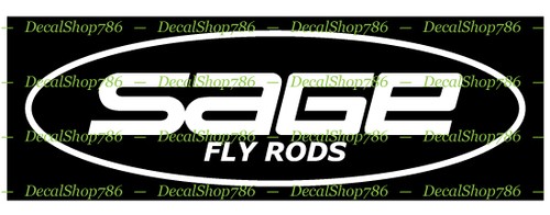 Sage Fishing Rods II - Outdoor Sports - Vinyl Die-Cut Peel N' Stick ...