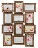 NEW Vintage Gold Multi Aperture Photo Picture Frame - Holds 12 X 6''X4 ...