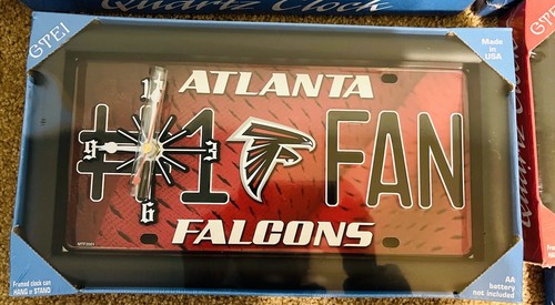 NEW Atlanta Falcons NFL Football # 1 Fan Quartz Clock Hang or Stand | eBay