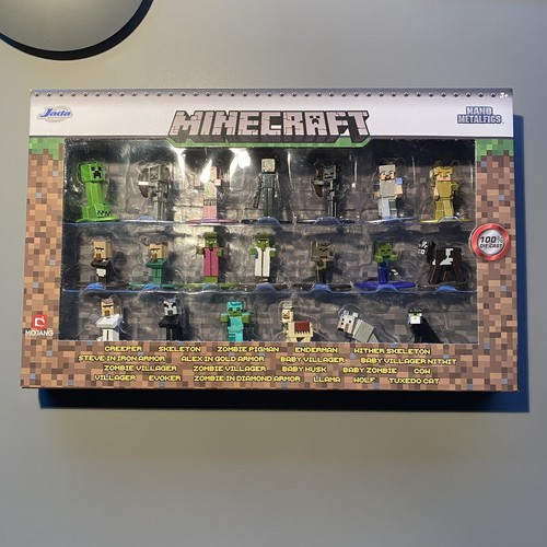 Jada Toys Minecraft Dungeons Nano Metalfigs Set of 20 Die Cast Figures ...
