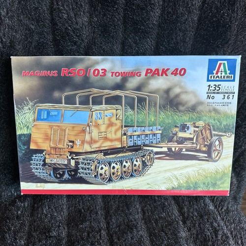 Italeri Magirus RSO/03 Towing PAK 40 Model No. 361 1:35 Scale NEW ...