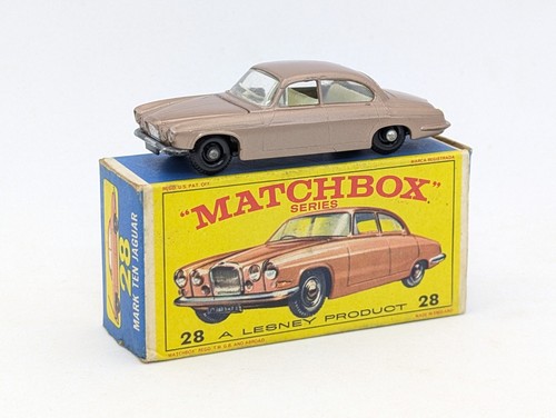 Matchbox Lesney 28c Jaguar Mk 10 In E3 Type Box | eBay UK