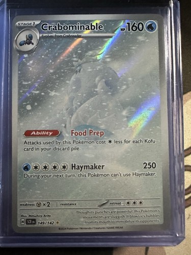 Pokemon TCG Crabominable 149/142 Stellar Crown Holo Illustration Rare ...
