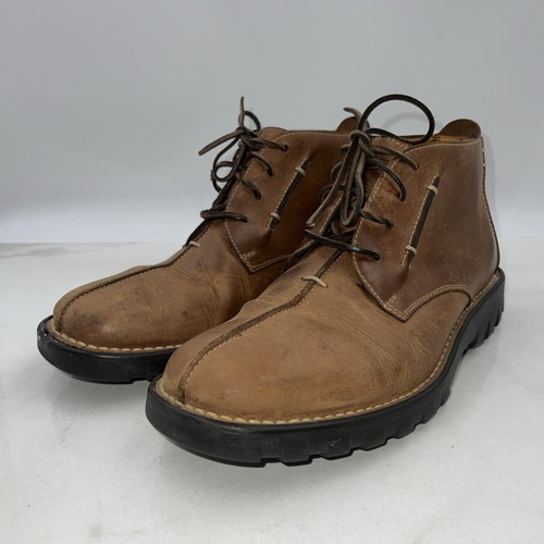 HS Trask Boots Men’s Sz 9M Brown Leather Lace Ups Chukka Brazil | eBay