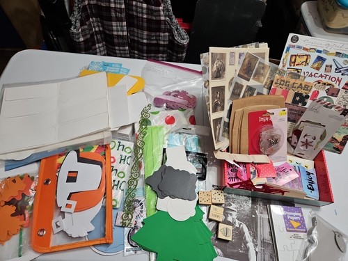 HUGE LOT SCRAPBOOKING Bookmarks Box Die Cuts Tags Puzzles Books Heidi ...