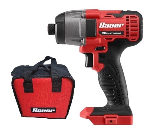 Bauer 1781C-B1 20V 1/4" HEX Impact Driver W/2 1.5 Ah Batteries ...