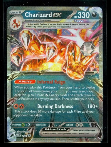 Pokemon CHARIZARD EX SVP 196 - ULTRA RARE HOLO PROMO - - MINT | eBay