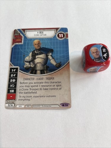 Star Wars Destiny - Rex Clone Captain #74 - Legendary w/Die | eBay
