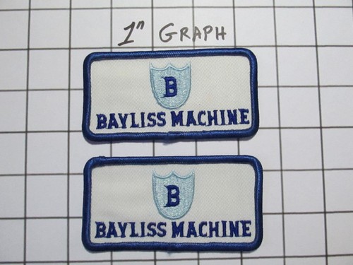Pair Vintage Company Logo Patches - "Bayliss Machine" Birmingham AL ...