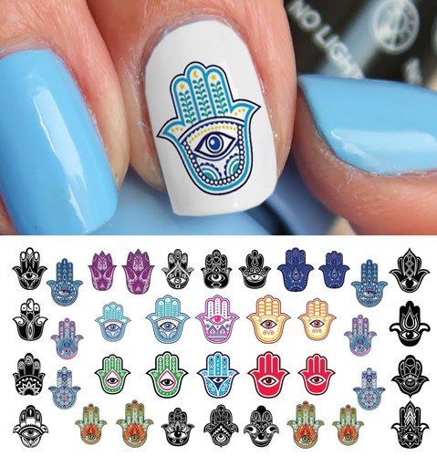 Waterslide Nail Decals Set of 20 - Jewish Hanukkah Menorah Dreidel ...