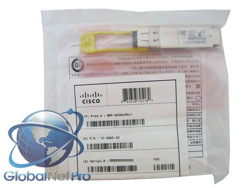 NEW SEALED GENUINE CISCO WSP-Q40GLR4L - 40G Ethernet LR4 Lite LC 2KM ...