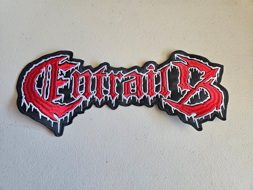 ENTRAILS, SEW ON RED AND WHITE EMBROIDERED LARGE BACK PATCH | eBay