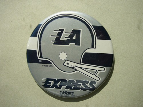 RARE 1982 USFL FOOTBALL LOS ANGELES EXPRESS TEAM LOGO PIN PINBACK ...